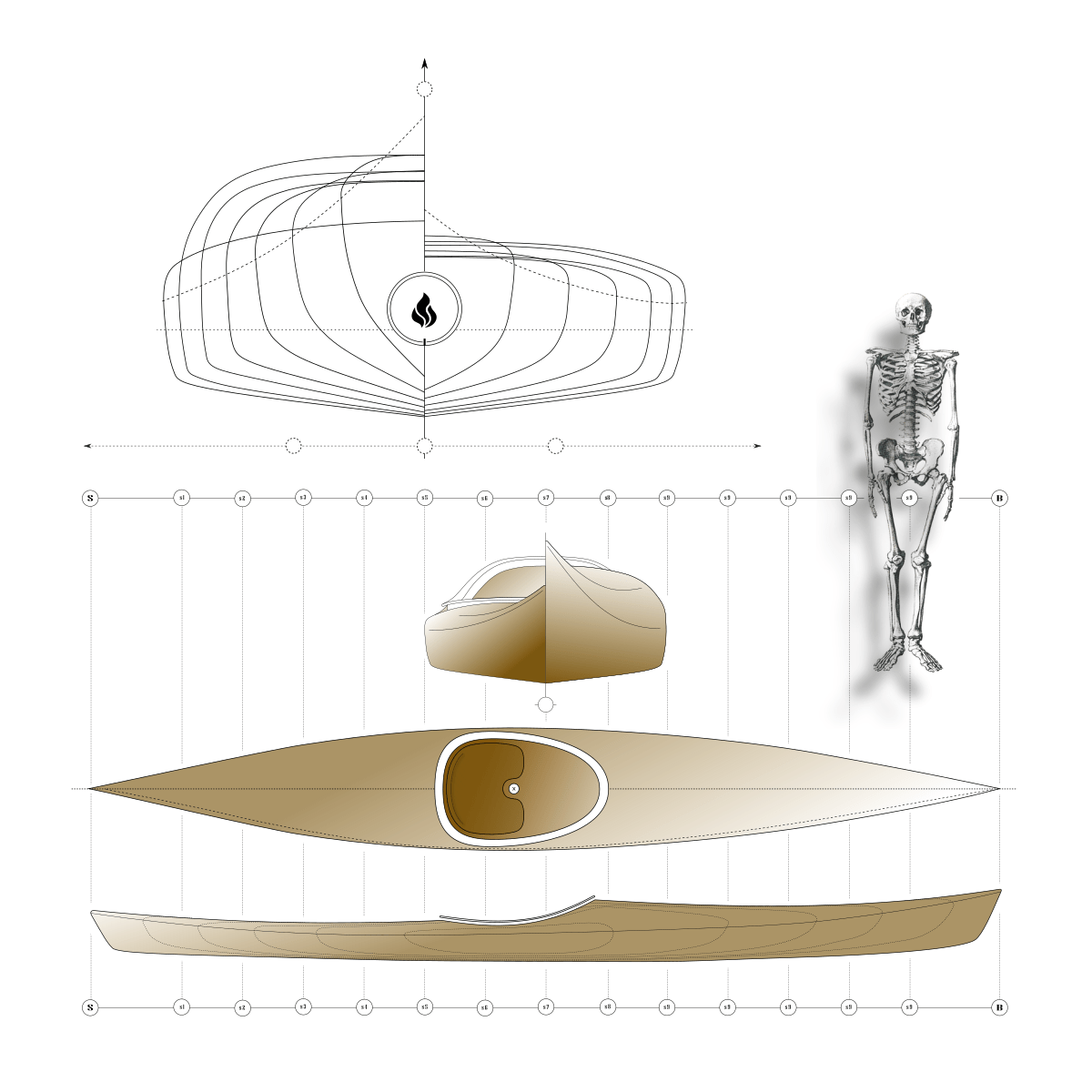 All Water Fifteen - Kayak Plans from Ashes Still Water Boats